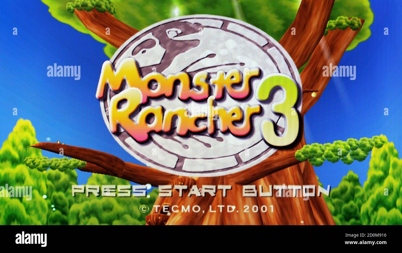 Monster Rancher 3 - Sony Playstation 2 PS2 - Editorial use only Stock ...
