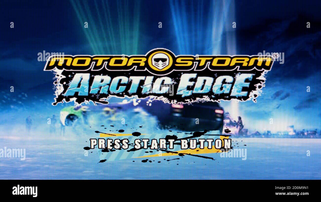 Motor Storm Arctic Edge - Sony Playstation 2 PS2 - Editorial use only ...