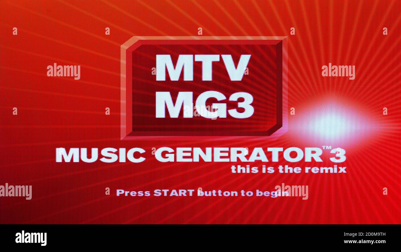 Music Generator 3 - Sony Playstation 2 PS2 - Editorial use only Stock ...