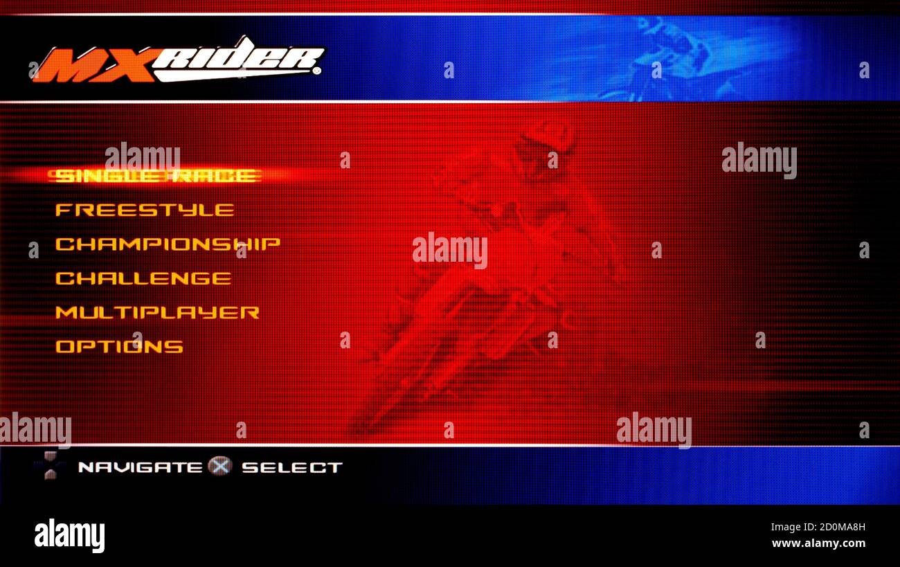 MX Rider - Sony Playstation 2 PS2 - Editorial use only Stock Photo - Alamy
