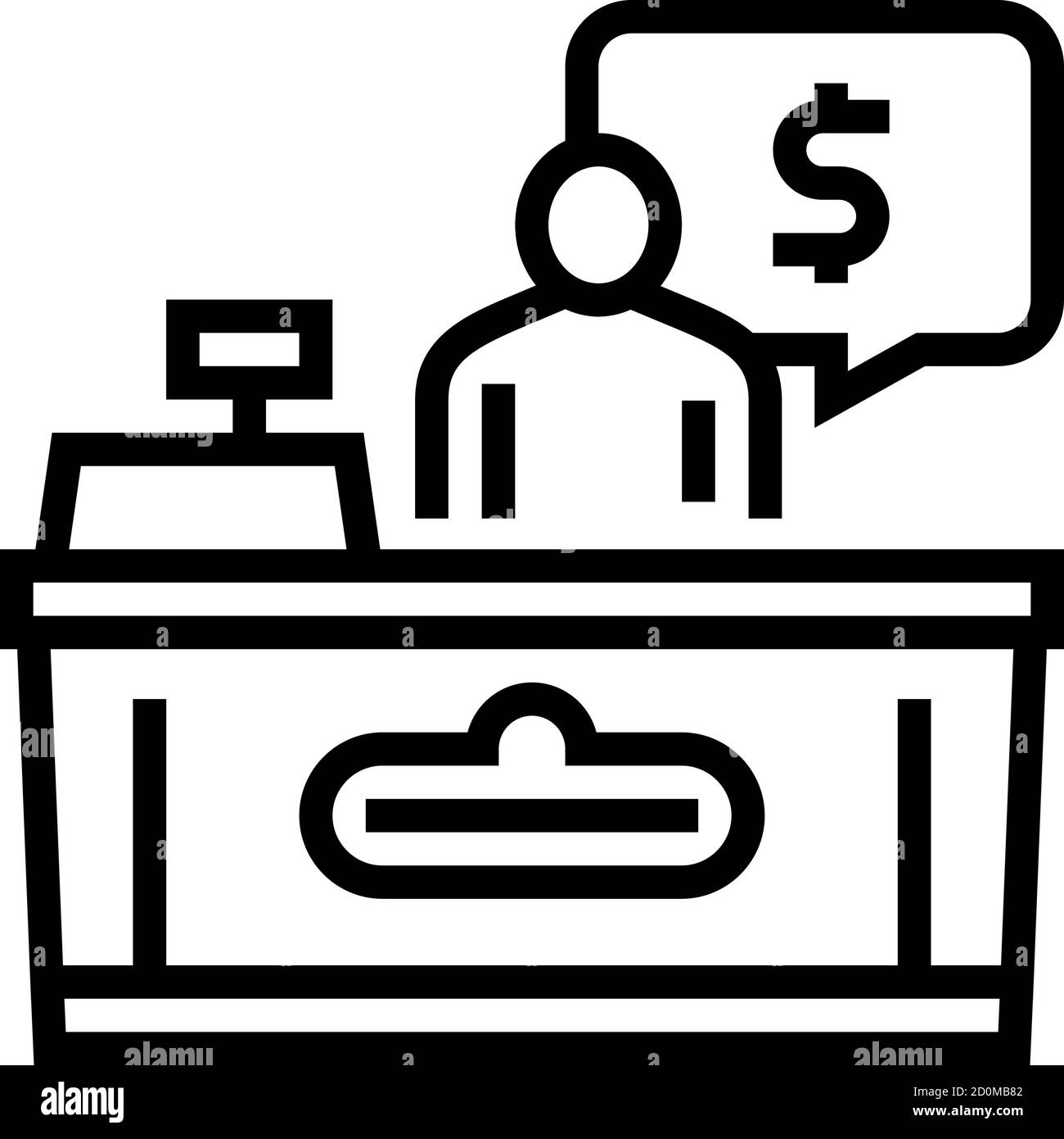 Barcode cashier Cut Out Stock Images & Pictures - Alamy