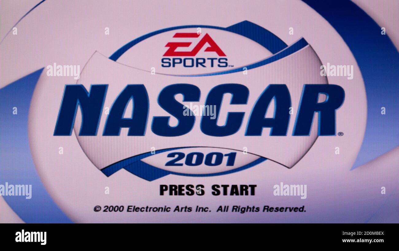 Nascar 2001 - Sony Playstation 2 PS2 - Editorial use only Stock Photo ...