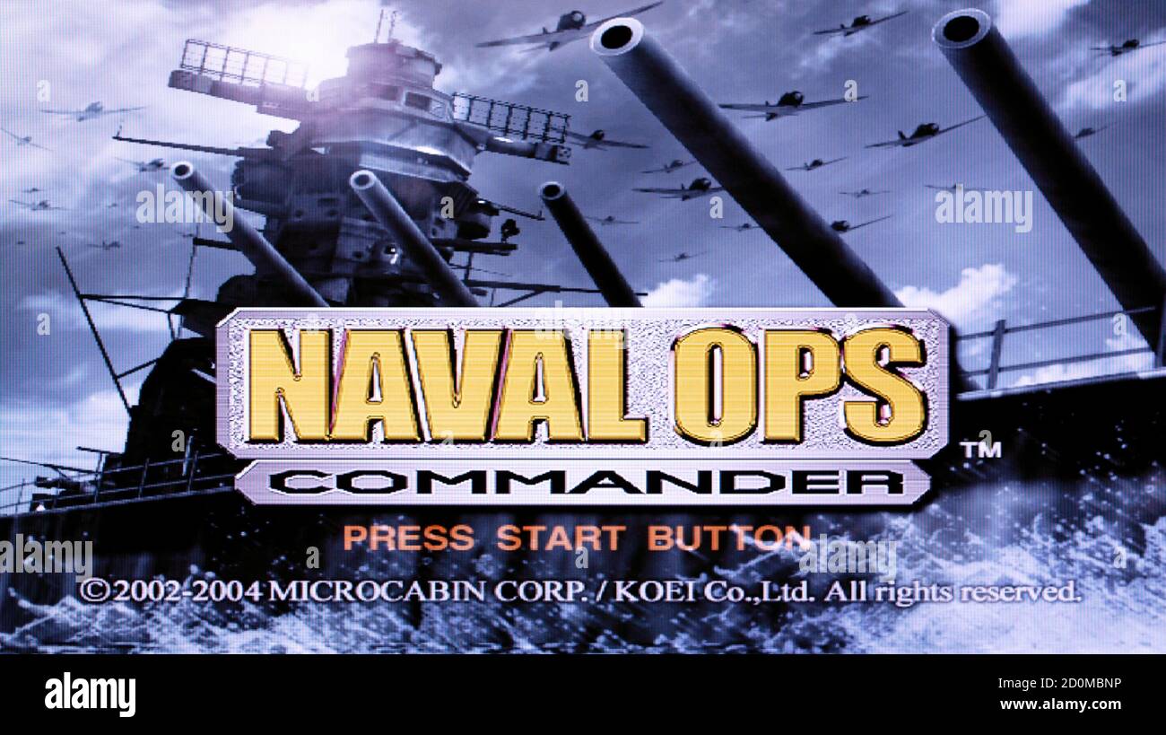 Naval Ops Commander - Sony Playstation 2 PS2 - Editorial use only Stock ...