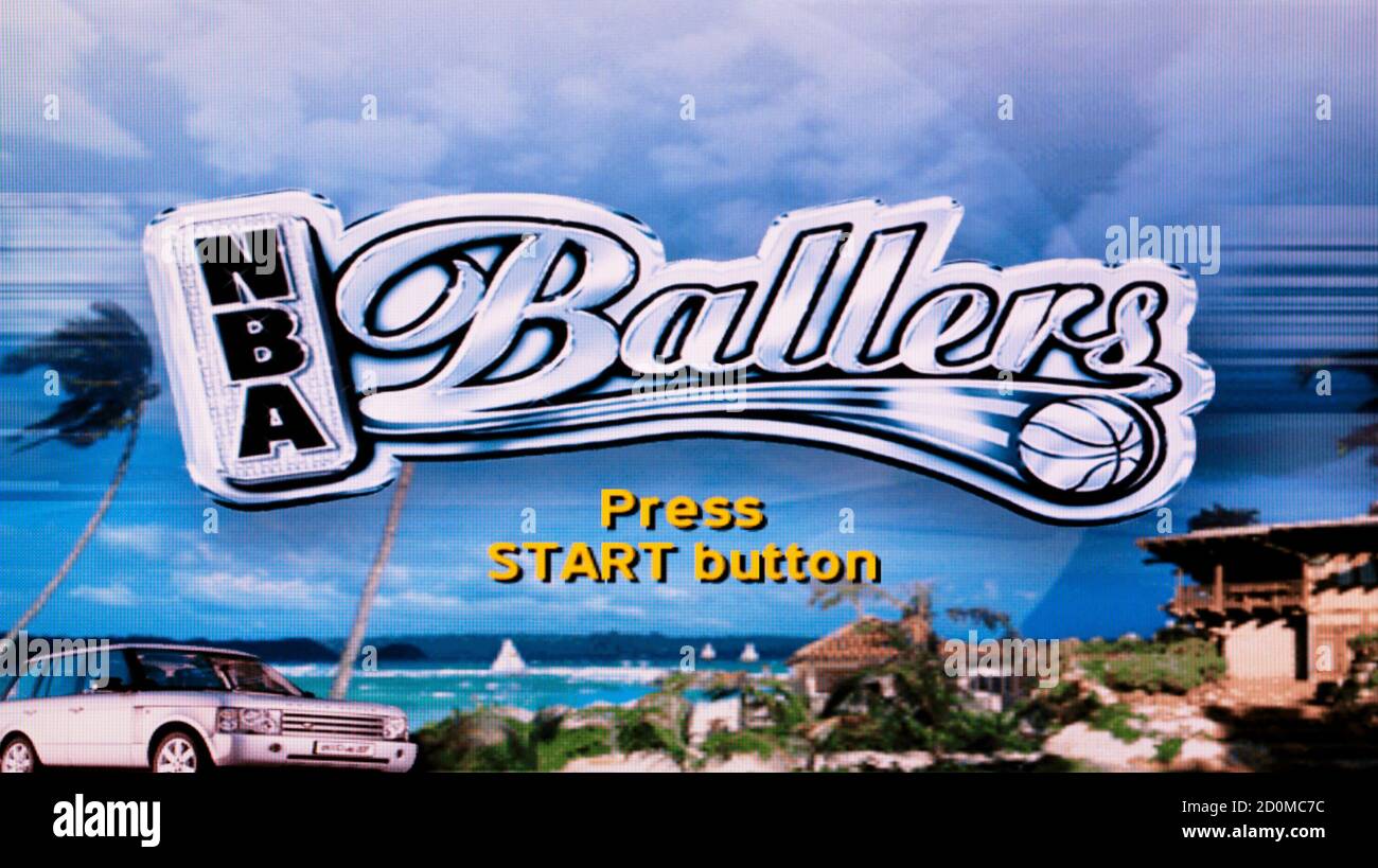 NBA Ballers - Sony Playstation 2 PS2 - Editorial use only Stock Photo ...