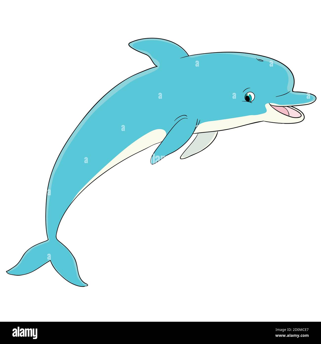 blue dolphin in a jump Stock Photo - Alamy