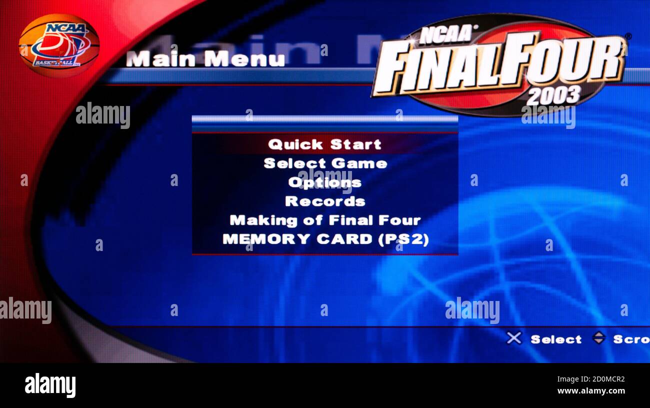 NCAA Final Four 2003 - Sony Playstation 2 PS2 - Editorial use only ...