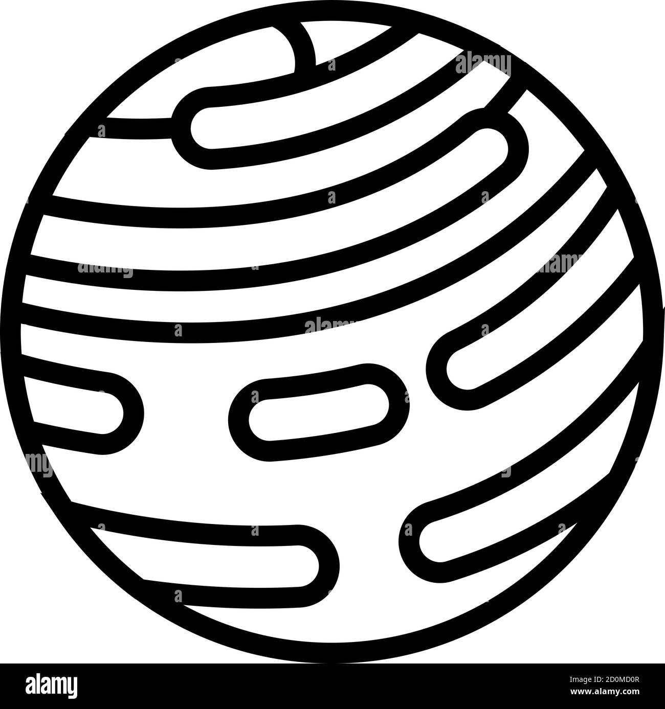 jupiter planet line icon vector black illustration Stock Vector Image ...