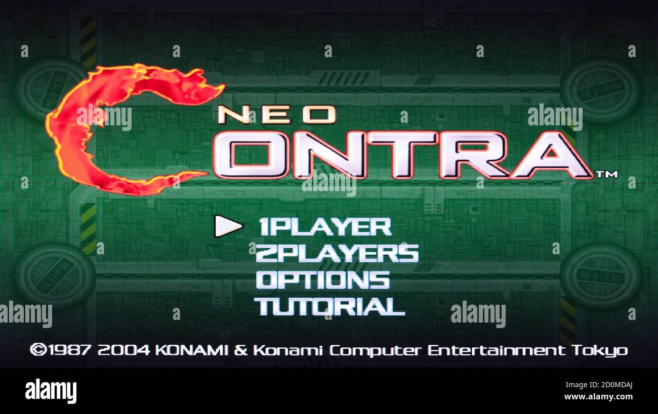 Neo Contra - Sony Playstation 2 PS2 - Editorial use only Stock Photo ...