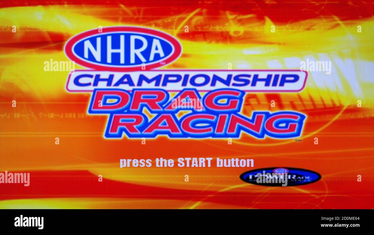 NHRA Championship Drag Racing - Sony Playstation 2 PS2 - Editorial use ...