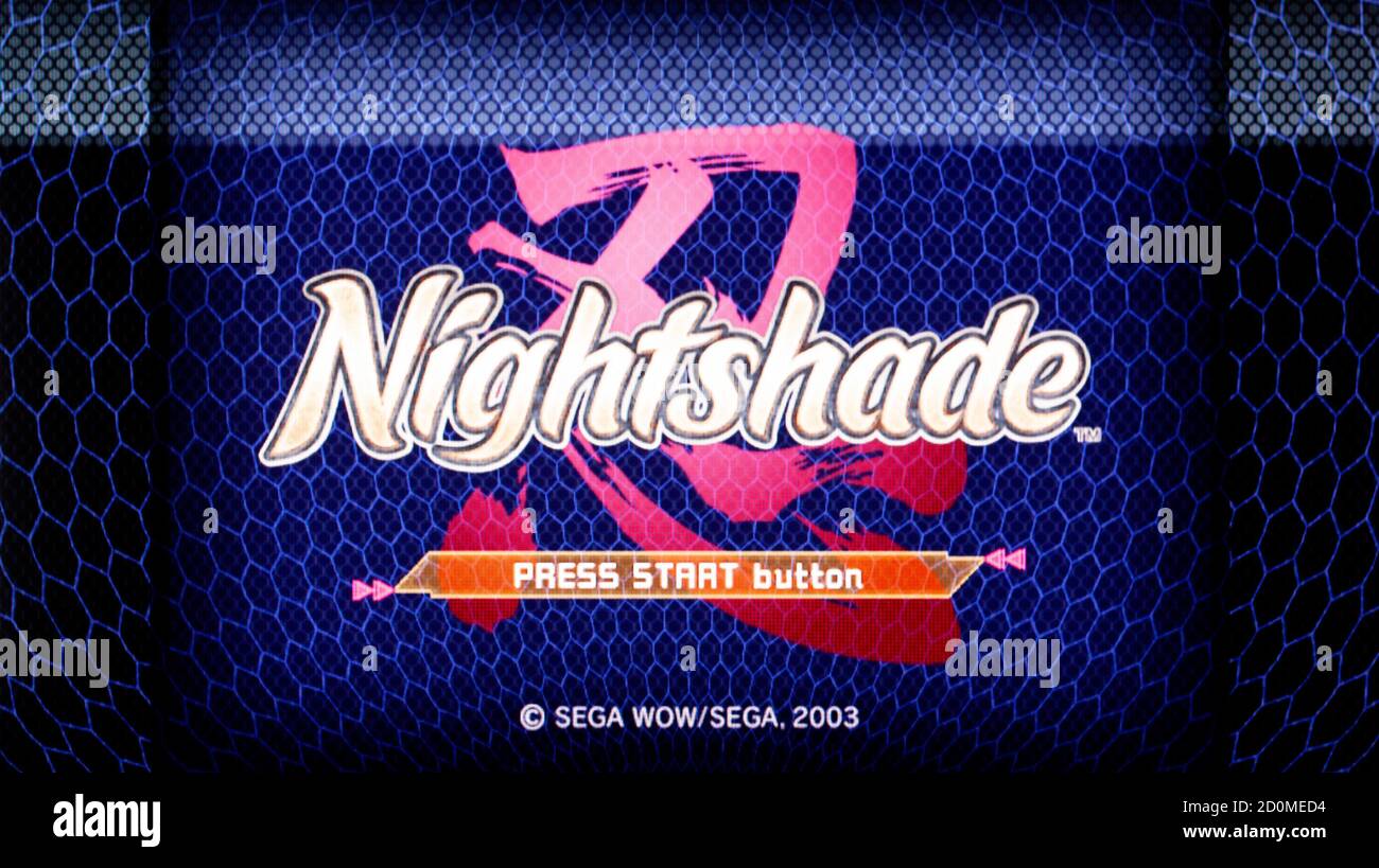 Nightshade - Sony Playstation 2 PS2 - Editorial use only Stock Photo ...