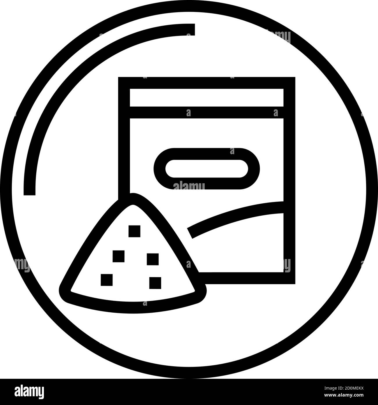 snacks department store line icon vector illustration Stock Vector ...