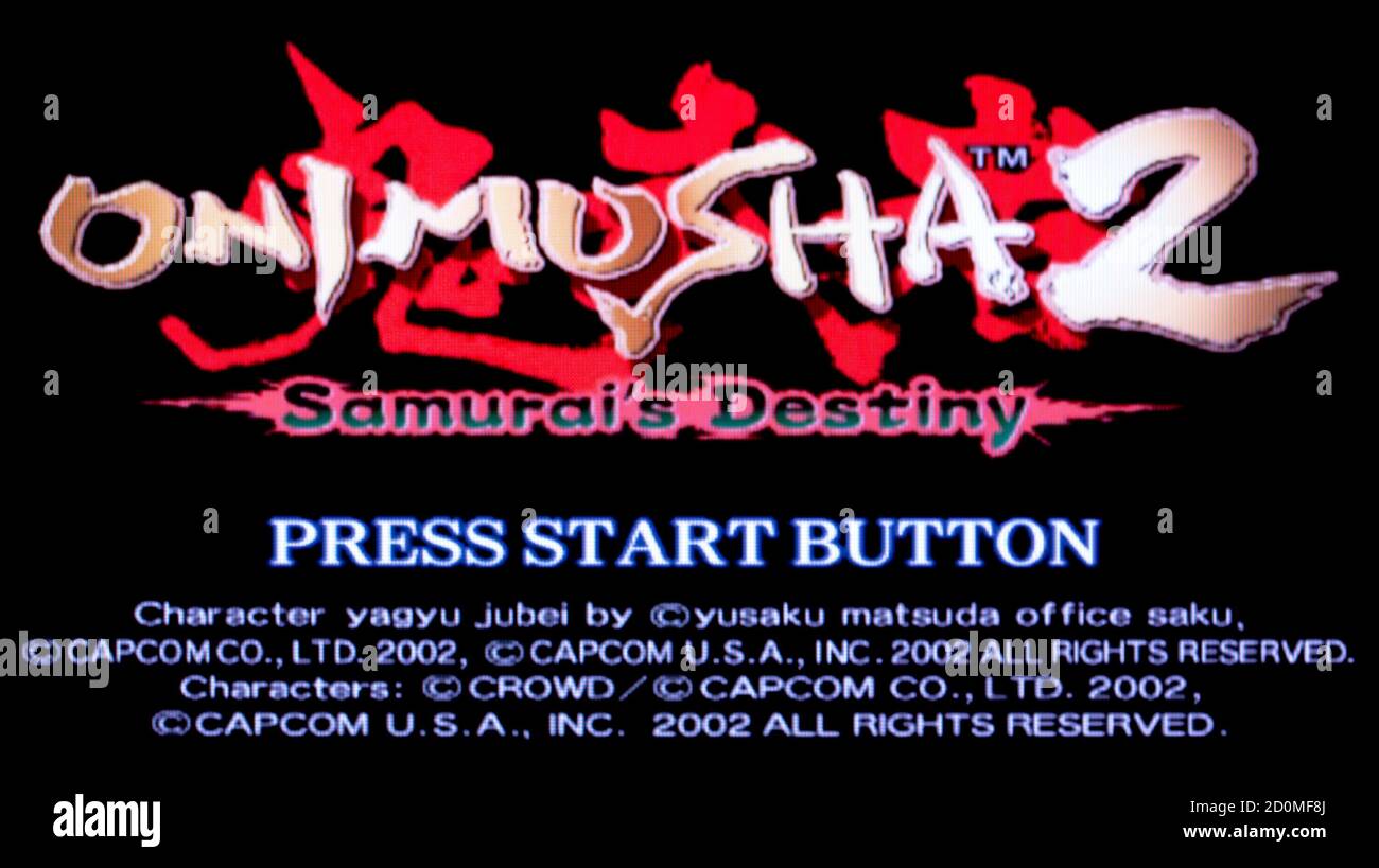 Onimusha 2 Samurai's Destiny - Sony Playstation 2 PS2 - Editorial use ...