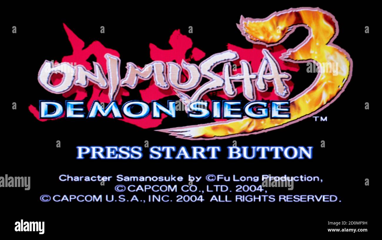 Onimusha 3 - Demon Siege - Sony Playstation 2 PS2 - Editorial use only ...