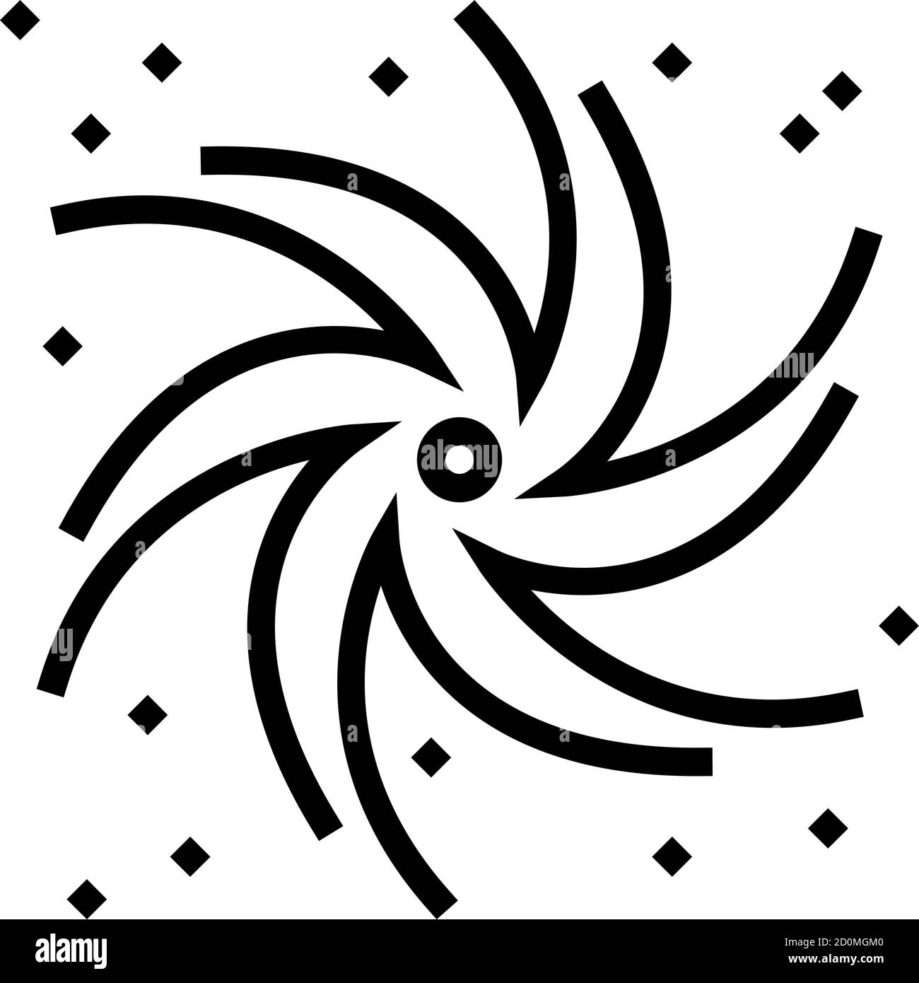 black hole line icon vector black illustration Stock Vector Image & Art ...