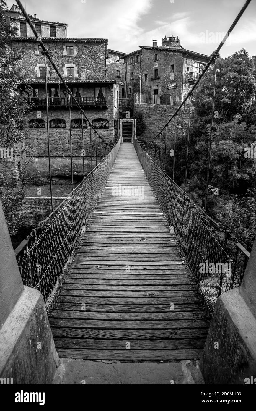 Medieval bridge built in Black and White Stock Photos & Images - Alamy