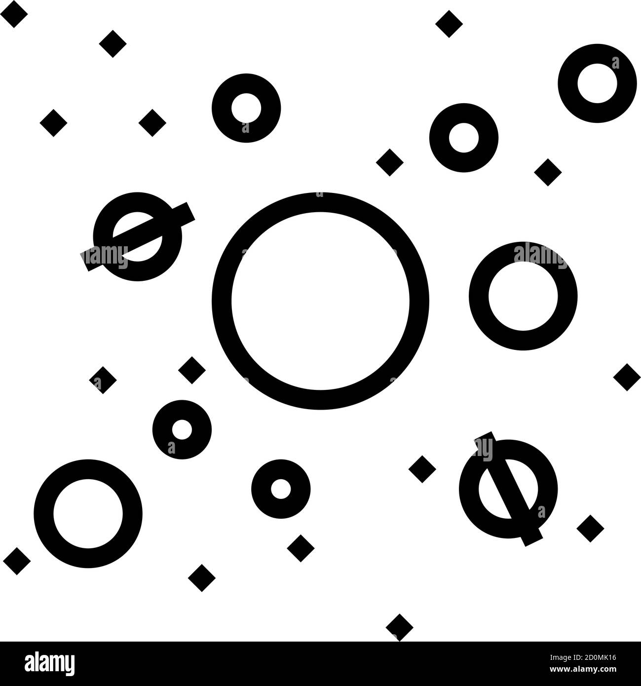 solar system planets line icon vector illustration Stock Vector Image ...