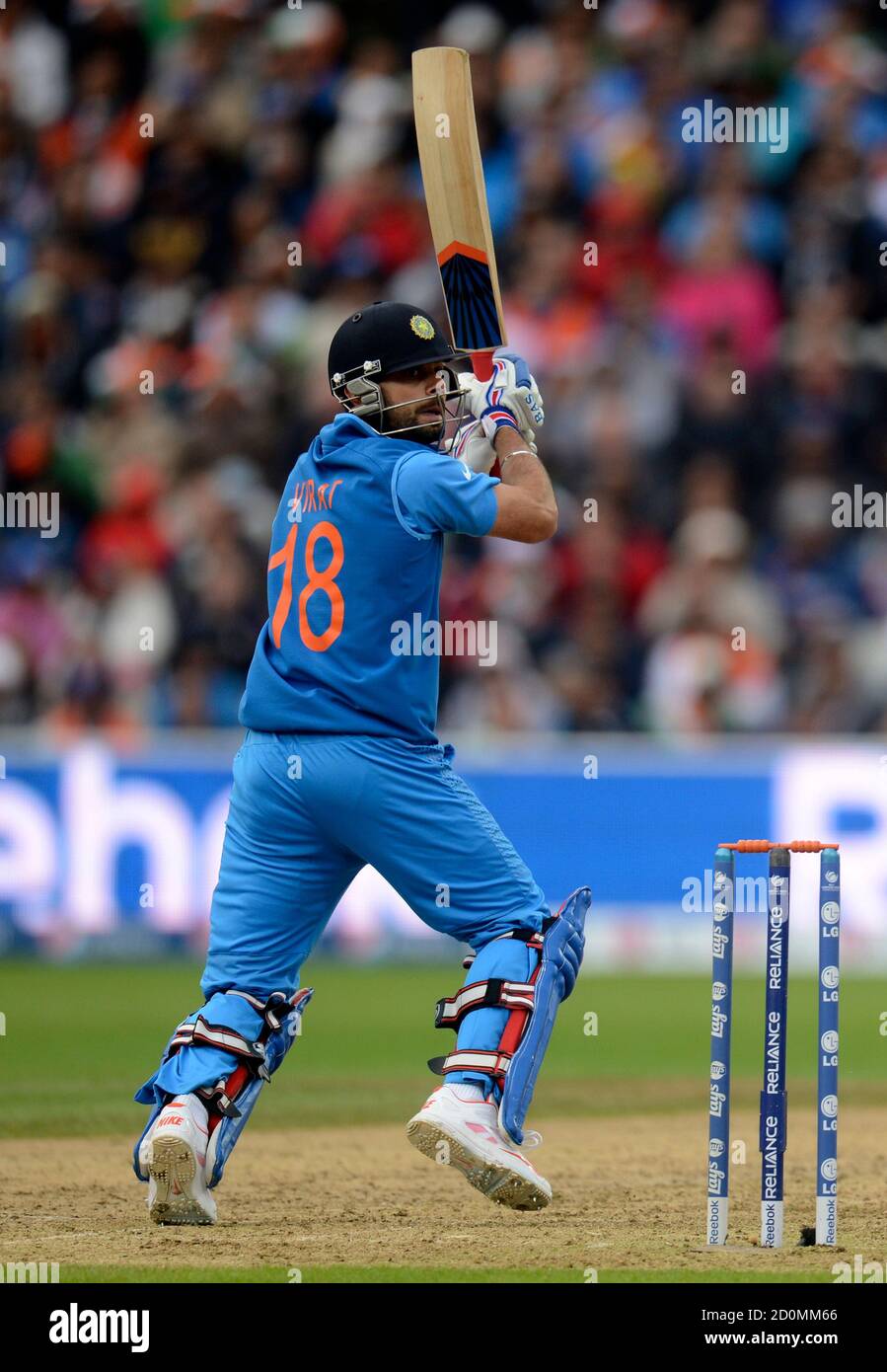 Indias Virat Kohli Icc Champions Trophy Match Edgbaston Hi Res Stock