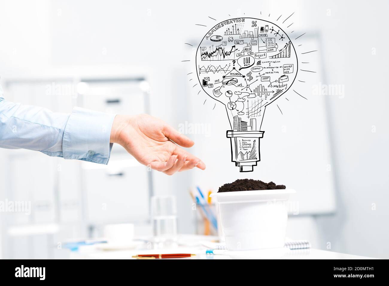 Invest and grow your income Stock Photo - Alamy