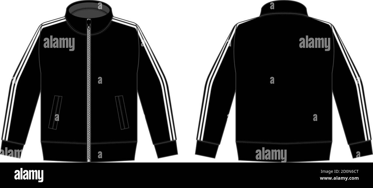 Longsleeve jersey shirt (sports training jacket) vector illustration ...