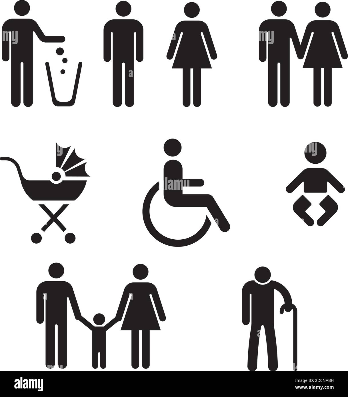 human icon set Stock Vector Image & Art - Alamy