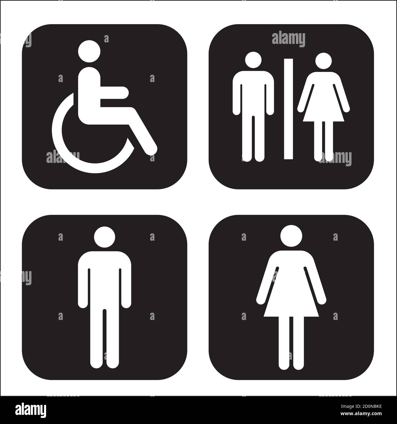 toilet sign set Stock Vector Image & Art - Alamy