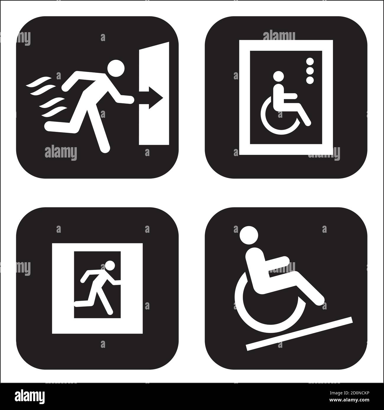 escape icon set Stock Vector Image & Art - Alamy