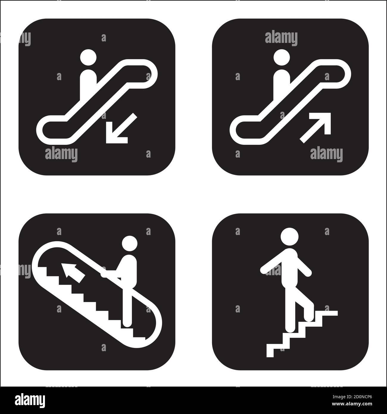 escalator elevator sign illustration Stock Vector Image & Art - Alamy