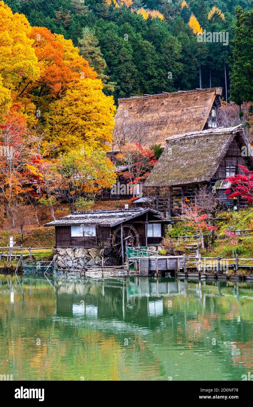 Hida Folk Village during autumn Stock Photo - Alamy