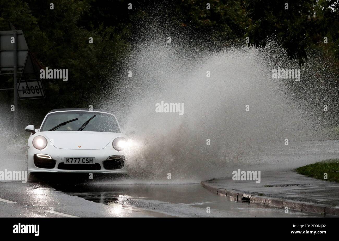 Berkshire as heavy rain is lashing parts of the uk hi-res stock ...