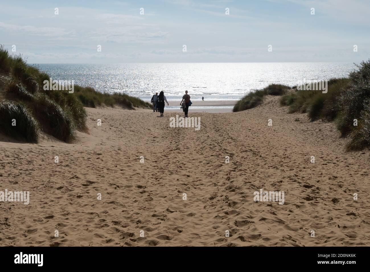 Camber sands beach sea grass hi-res stock photography and images - Alamy