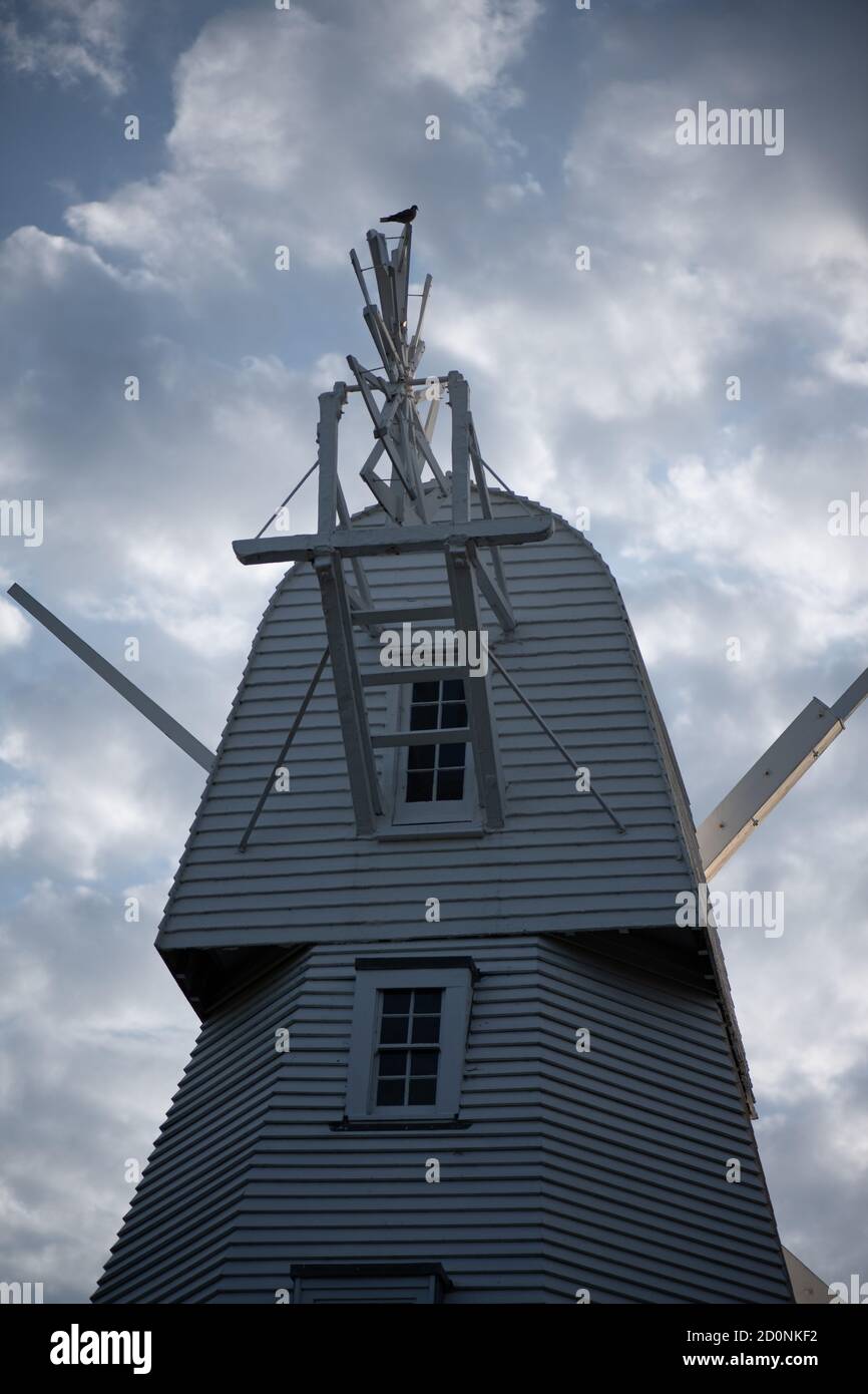 The windmill at Rye on a sunny day in autumn, East Sussex Stock Photo ...