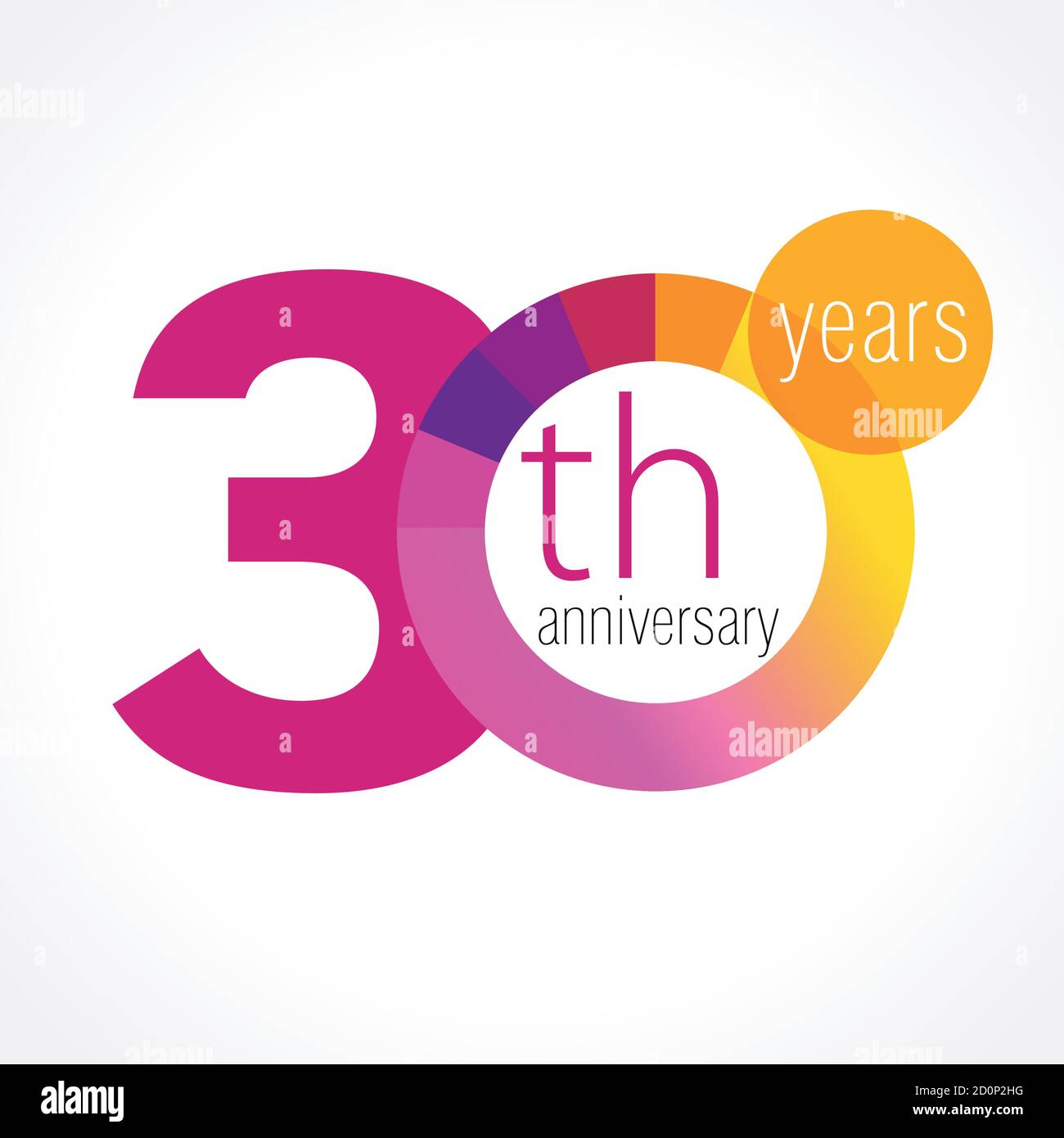 Celebrating 30 Years Vector