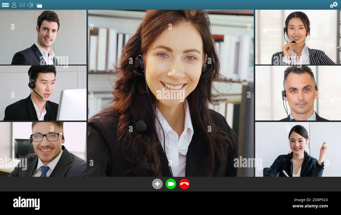 Diversity group of people zoom hi-res stock photography and images - Alamy