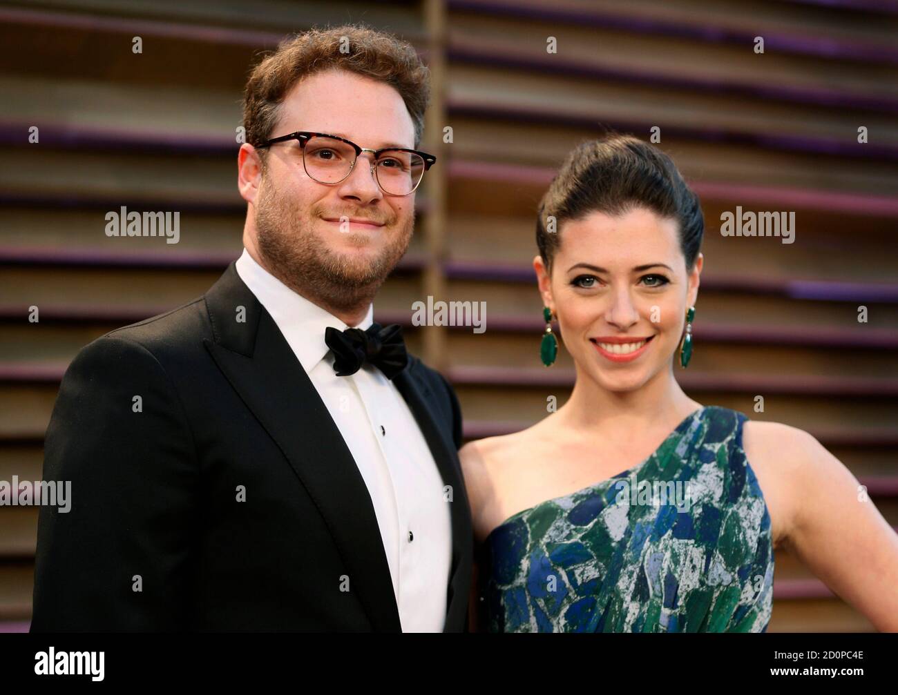 Seth rogen and wife lauren miller hi-res stock photography and images ...