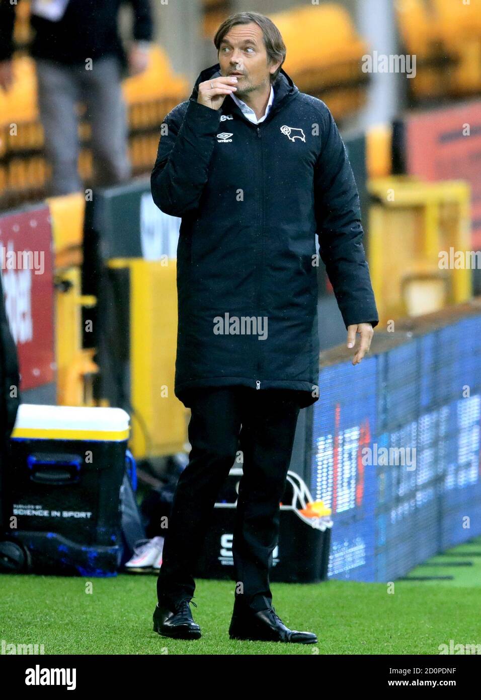 Derby County manager Phillip Cocu during the Sky Bet Championship match ...