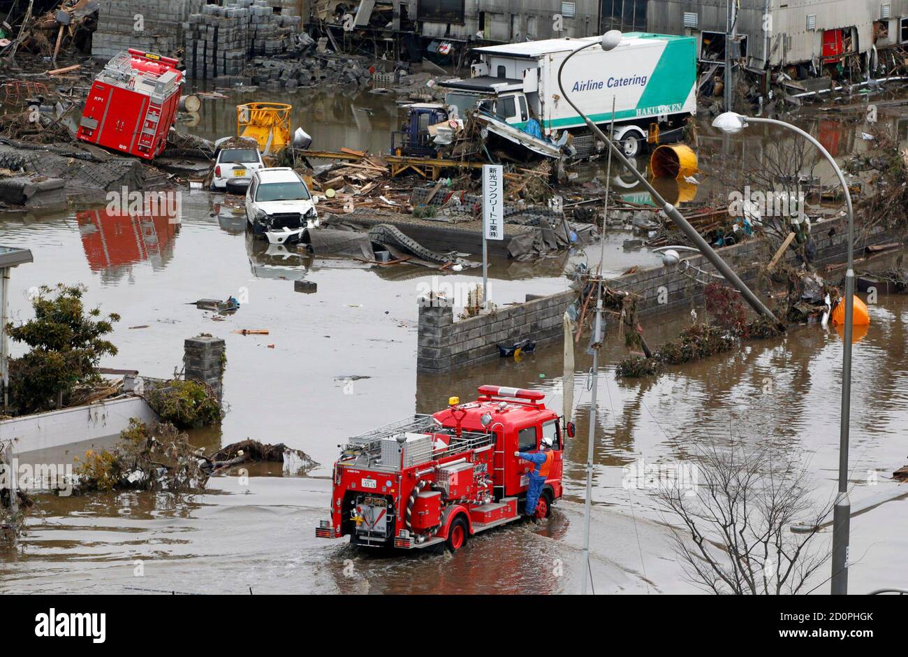 Sendai airport tsunami hi-res stock photography and images - Alamy