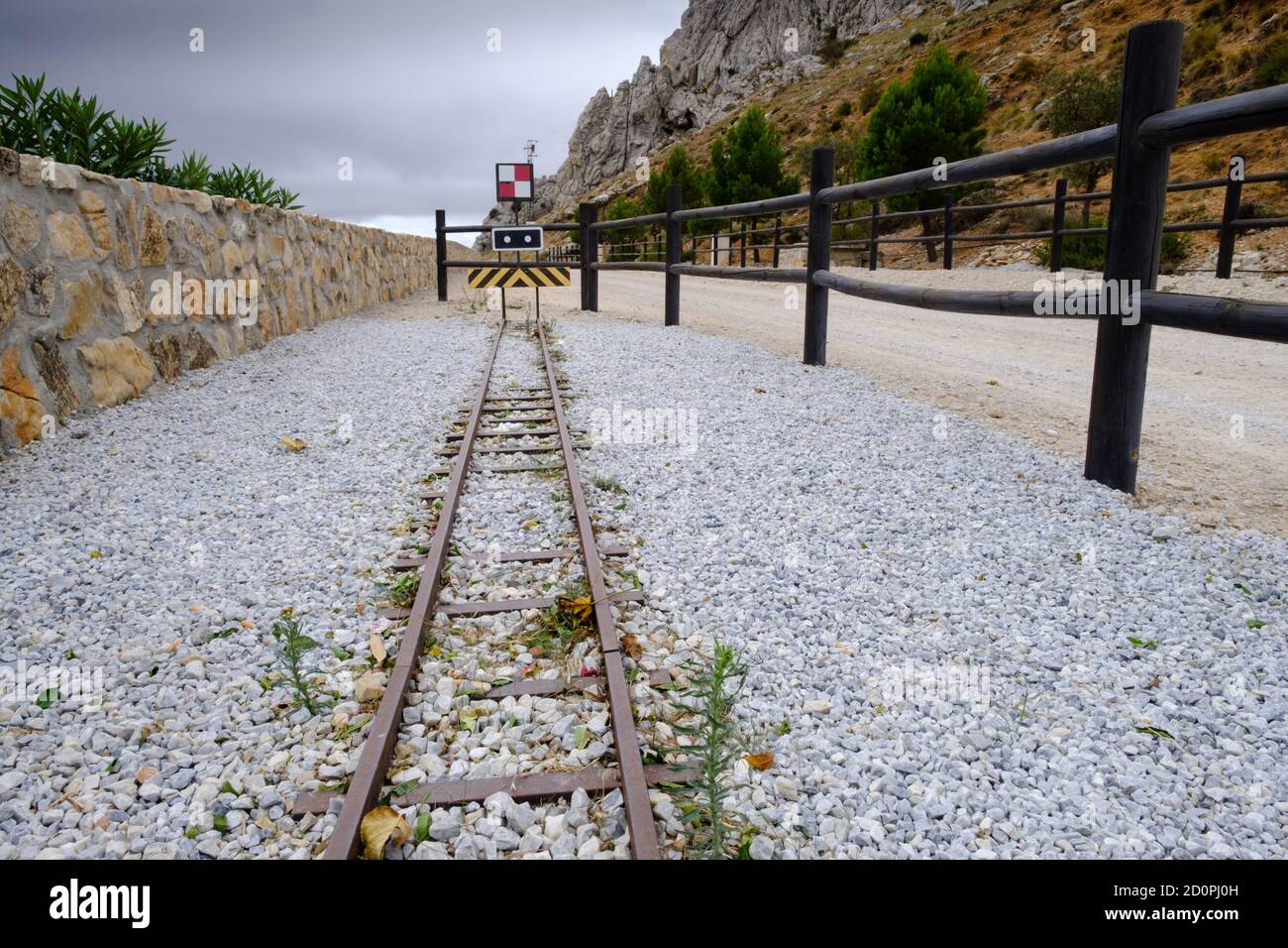 The old railway line at the top of Zafarraya Pass, El Boquete de ...