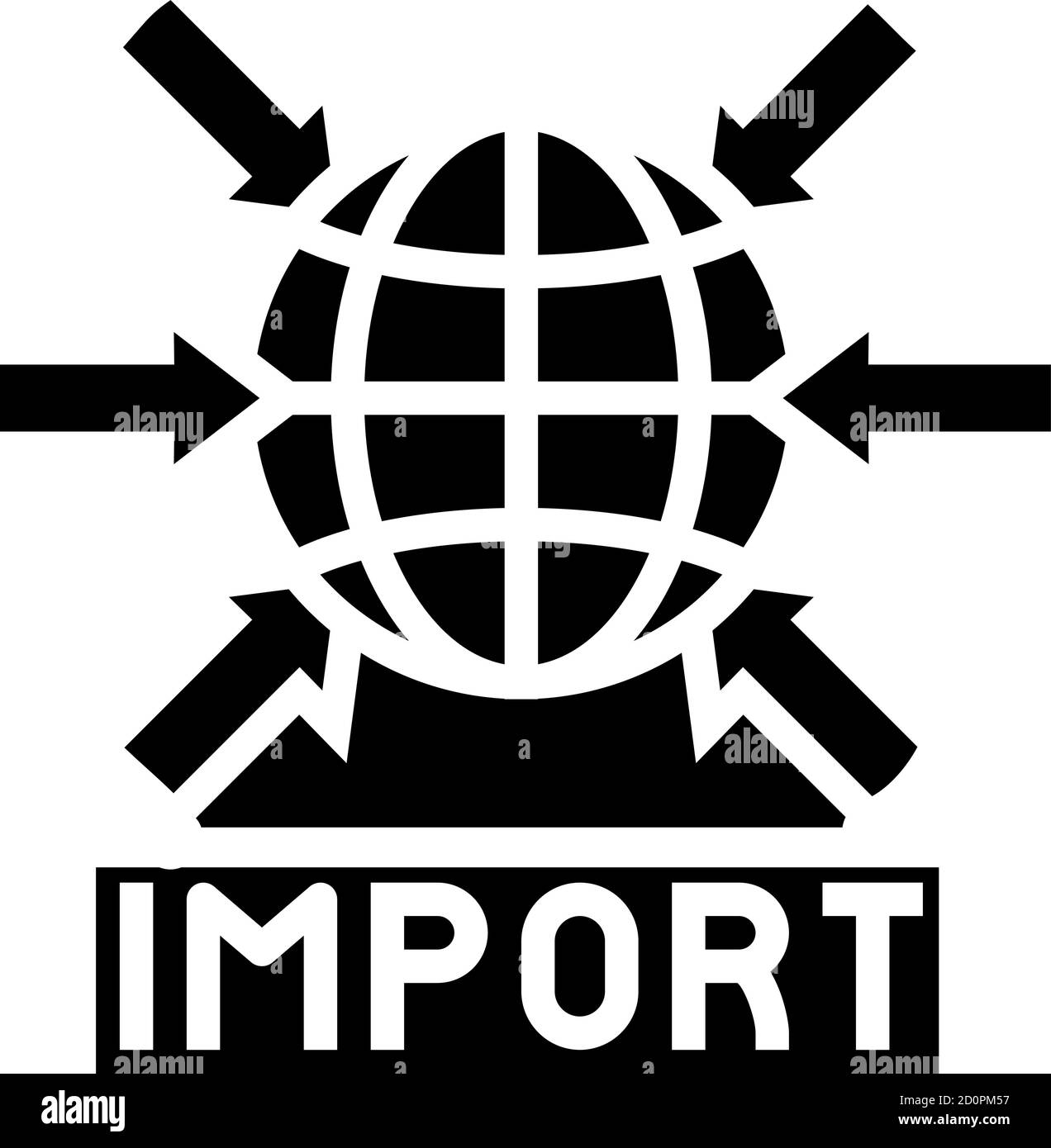 import transportation glyph icon vector black illustration Stock Vector ...