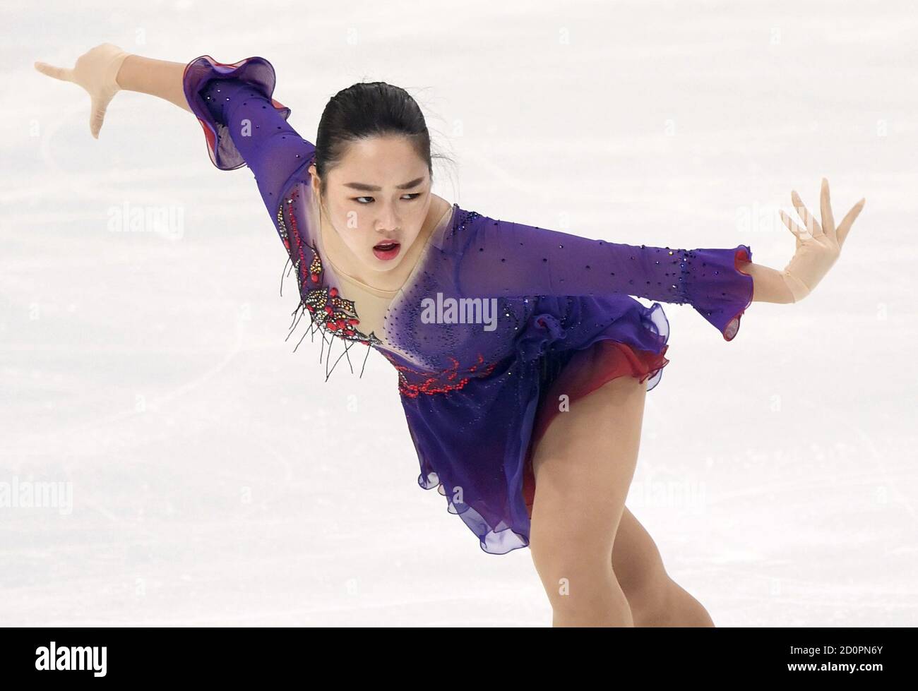 Tokyo, Japan. 3rd Oct 2020. Wakaba Higuchi performs her free program at ...