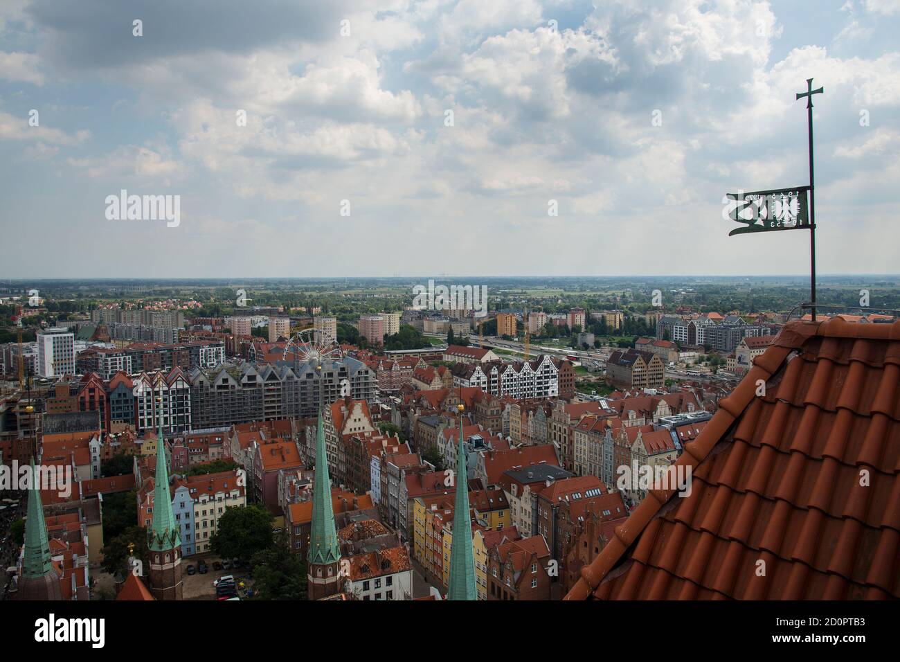 Gdansk old town aerial hi-res stock photography and images - Alamy
