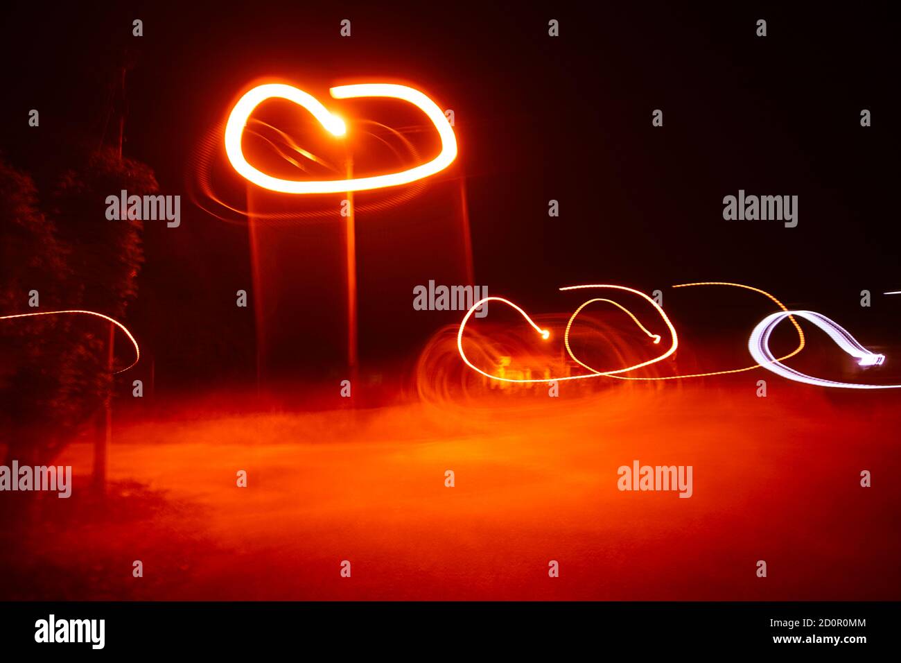 Blur colourful Abstract background of glowing stripes of streaks of ...