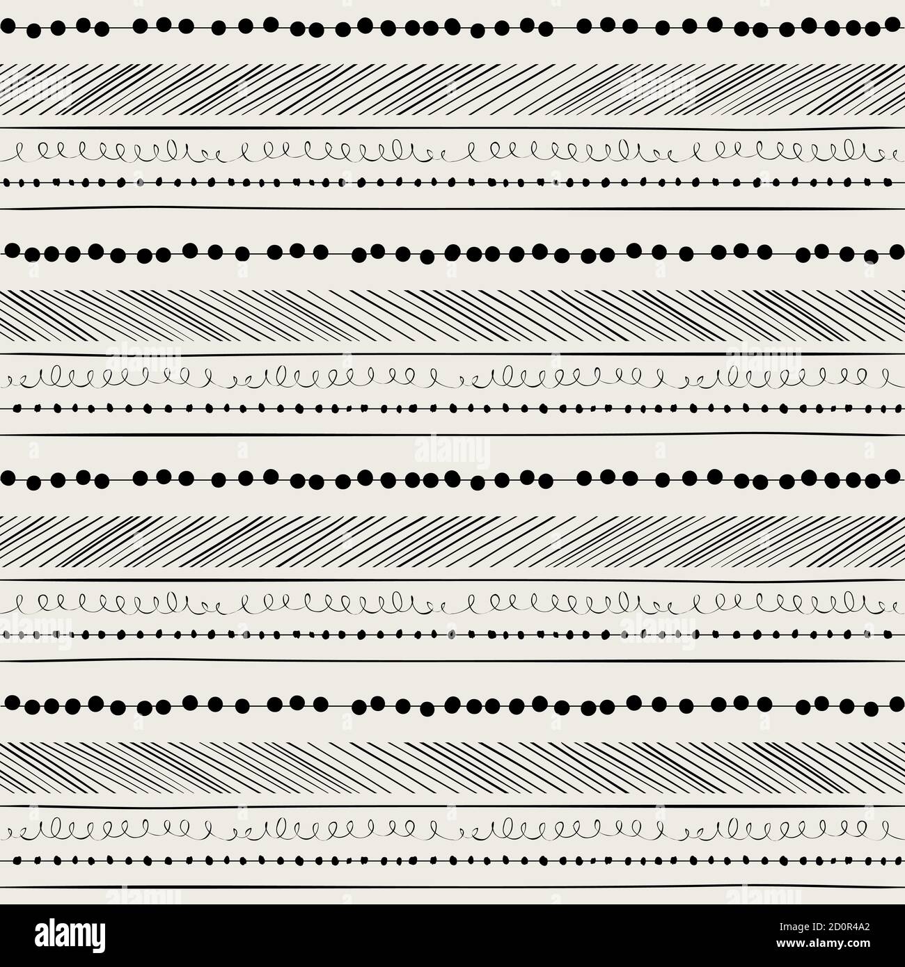 Abstract seamless pattern. Paper background with Hand drawing elements ...