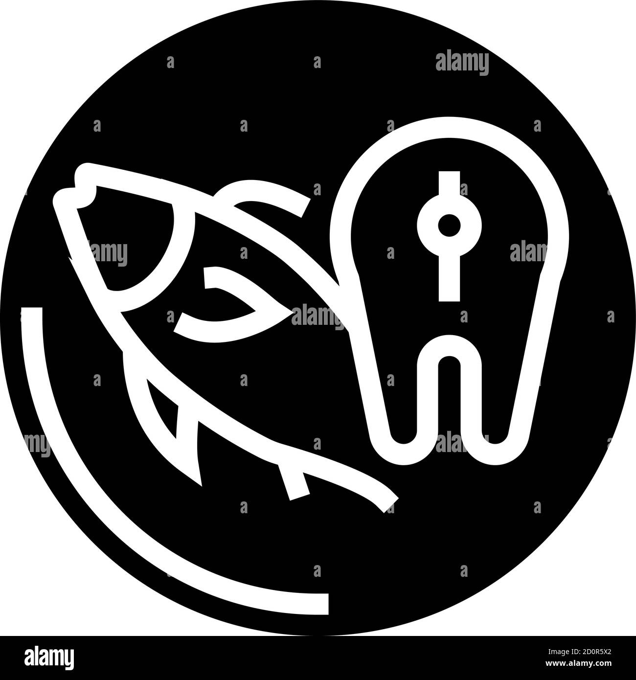 fish department store glyph icon vector illustration Stock Vector Image ...