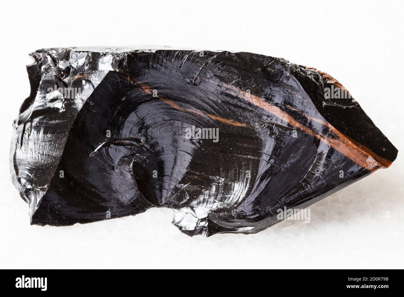 macro photography of sample of natural mineral from geological collection - raw mahogany ...