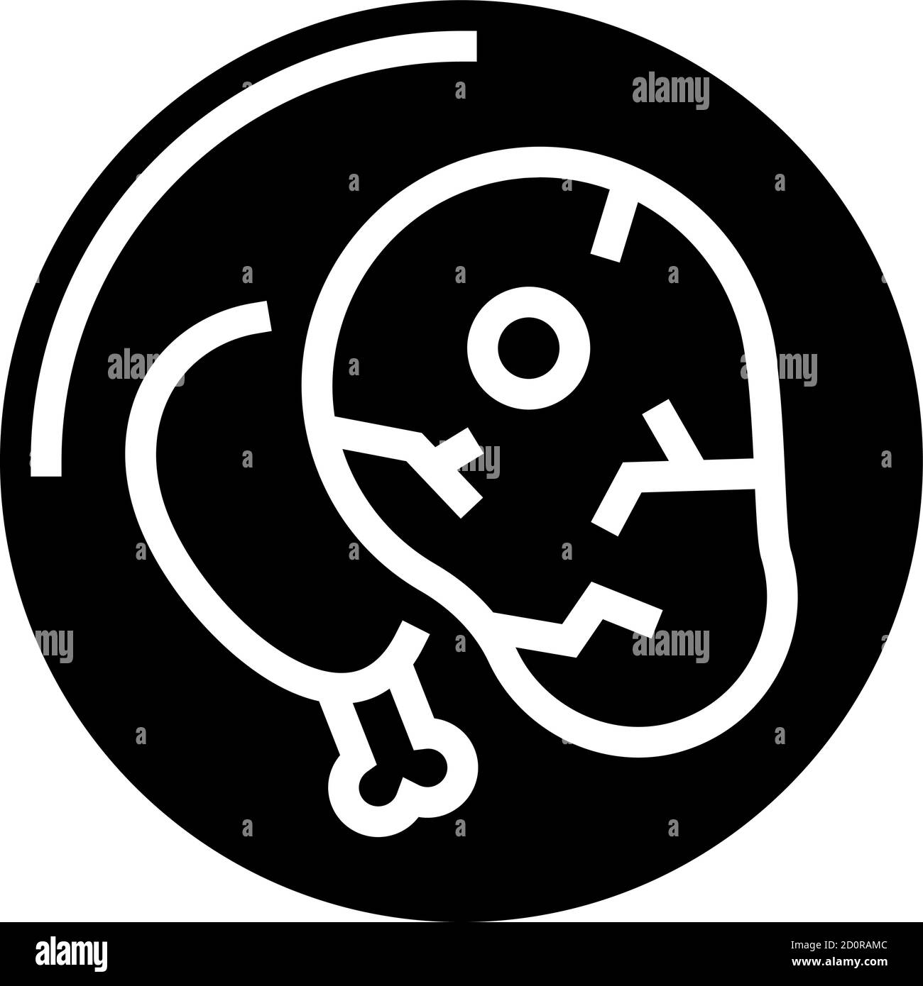 meat department store glyph icon vector illustration Stock Vector Image ...