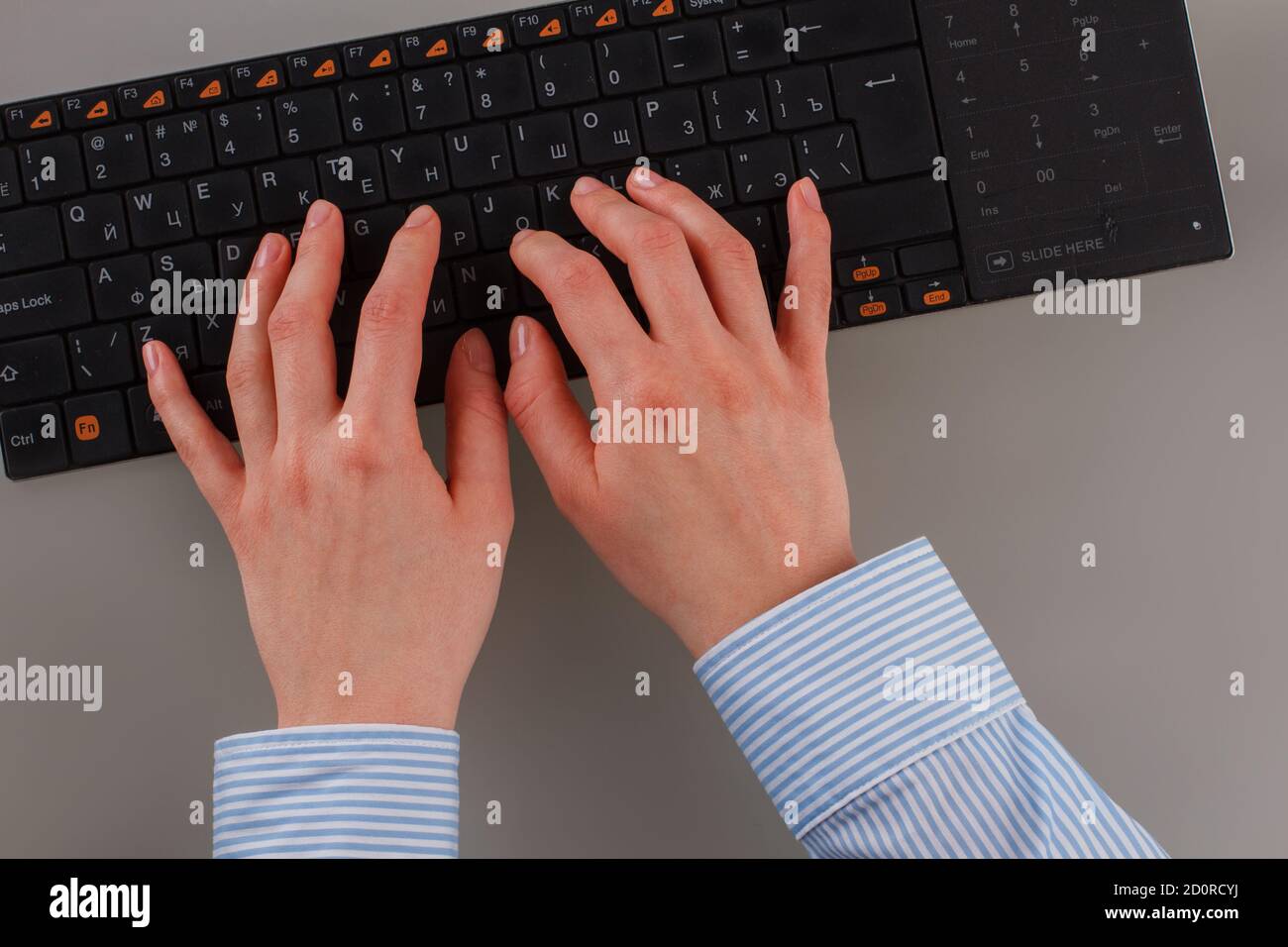 Black female computer data tech hi-res stock photography and images - Alamy