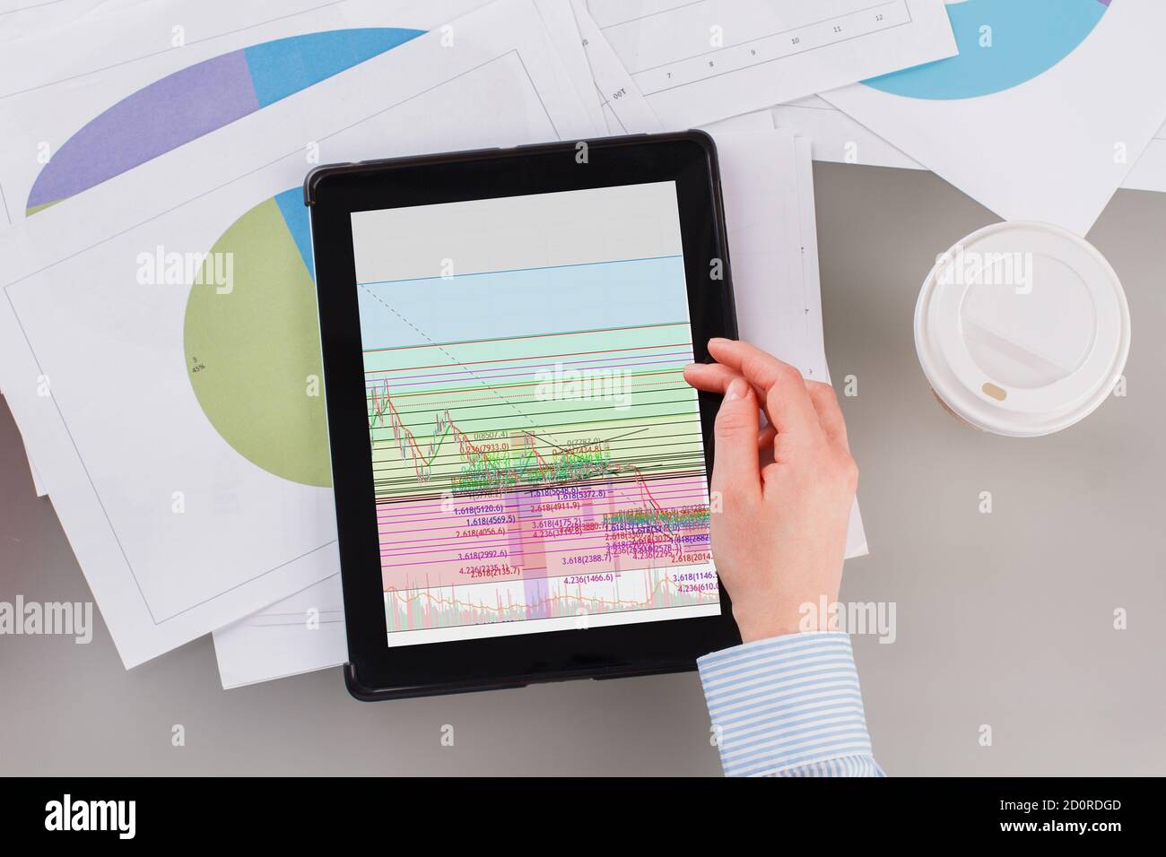 Female stock market trader checking hi-res stock photography and images ...