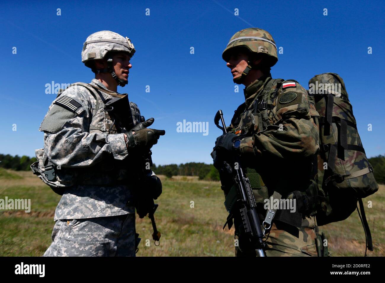 The commander of the 173rd airborne brigade combat team hi-res stock ...