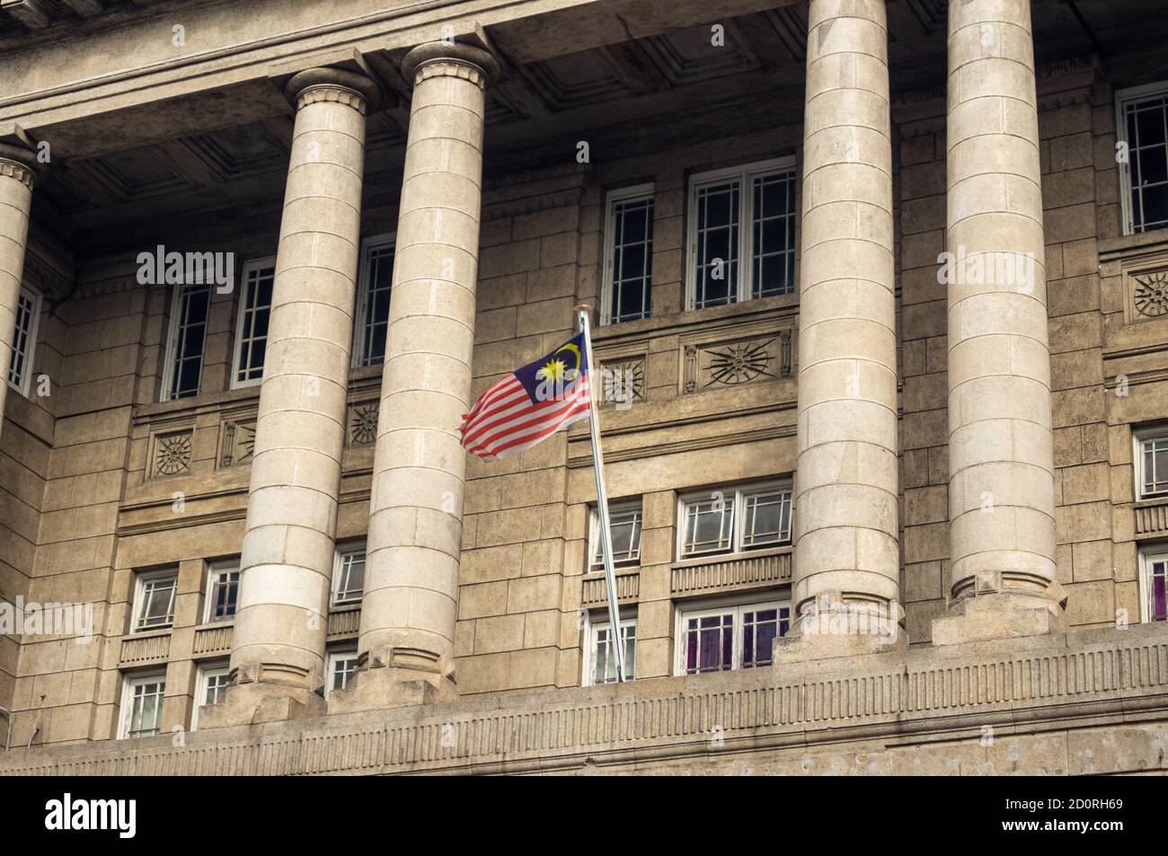 Georgetown, Penang/Malaysia - Feb 14 2020: Malaysia flag at Penang ...