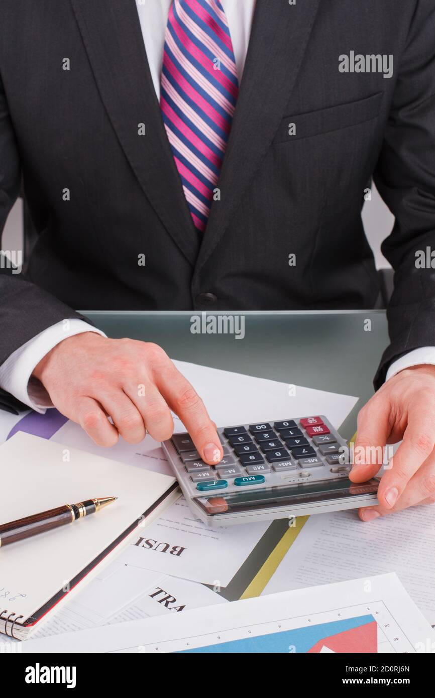 Accountant calculator hi-res stock photography and images - Alamy